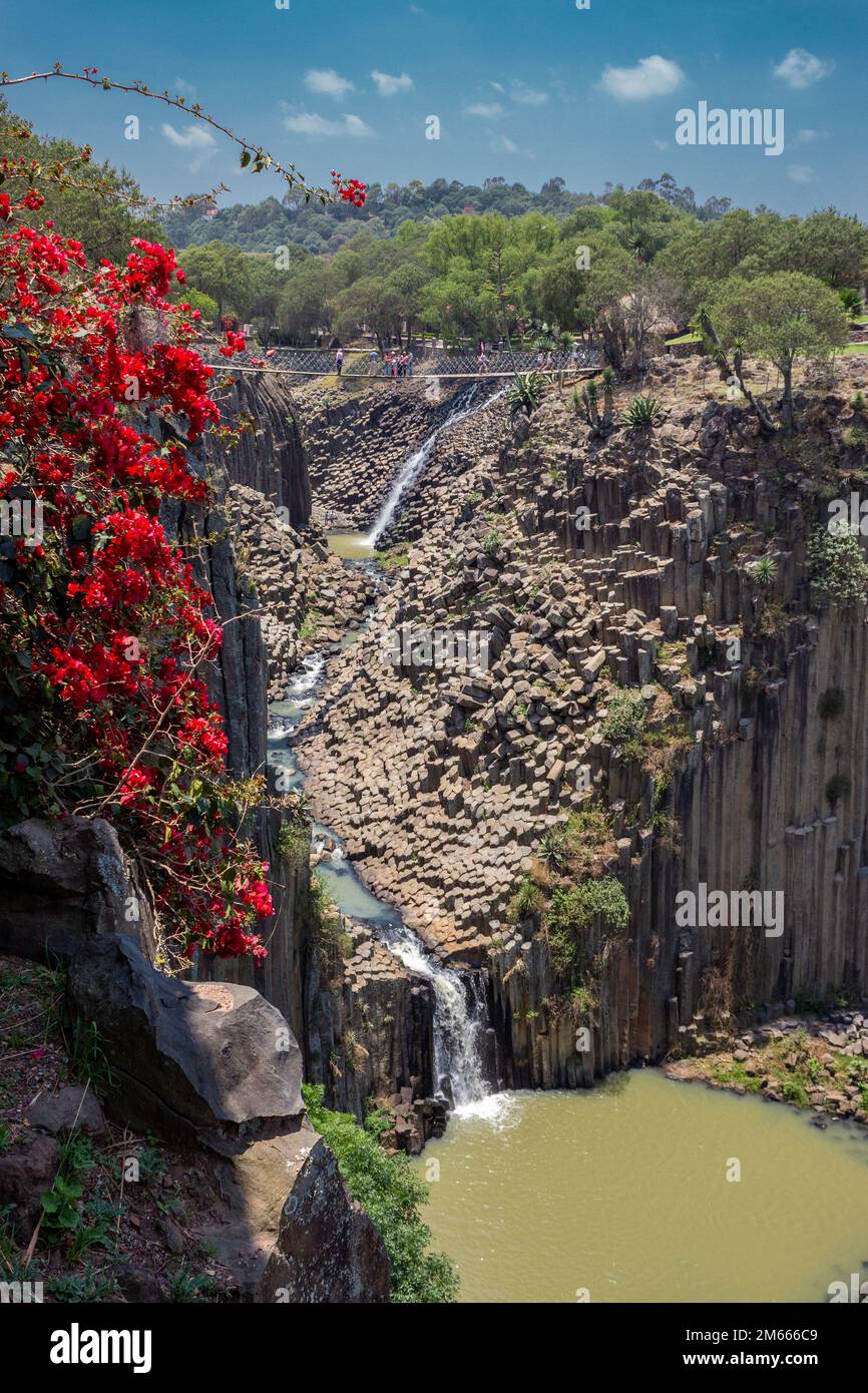 Basalt prisms at santa maria regla hi-res stock photography and images ...