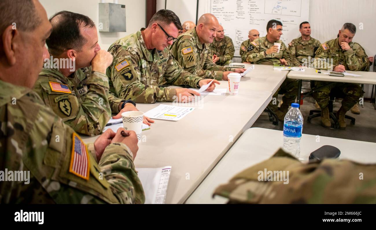 Brig. Gen. Joseph A. Edwards II (center left), the First Army Division ...