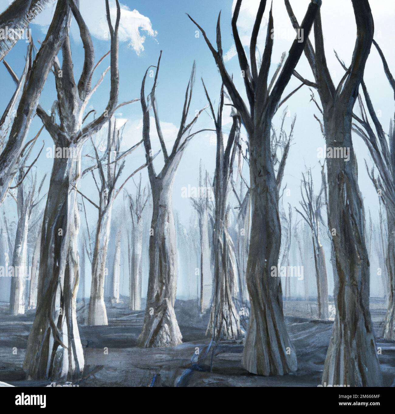 Dead forest scene Stock Photo - Alamy