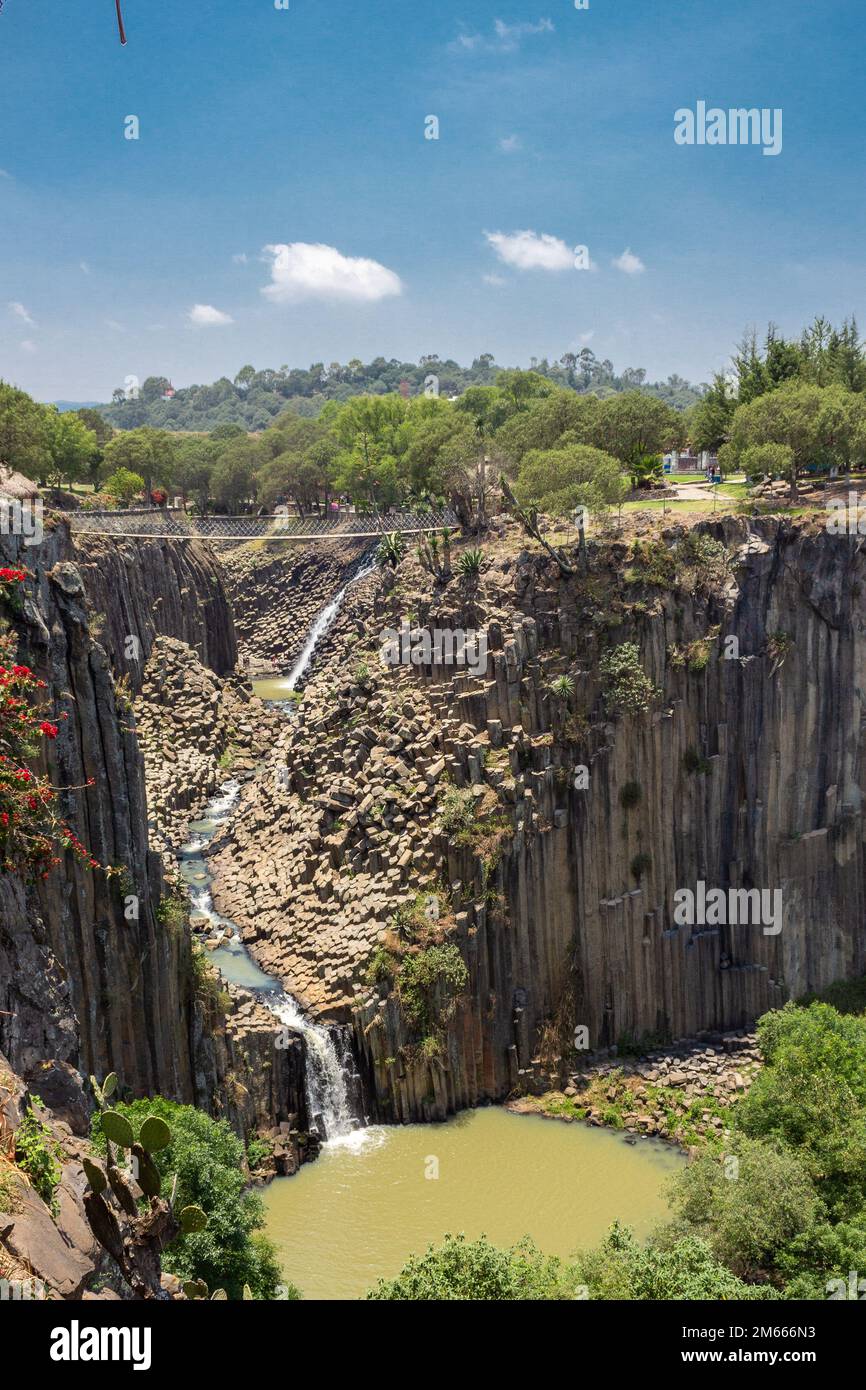 Basalt prisms at santa maria regla hi-res stock photography and images ...