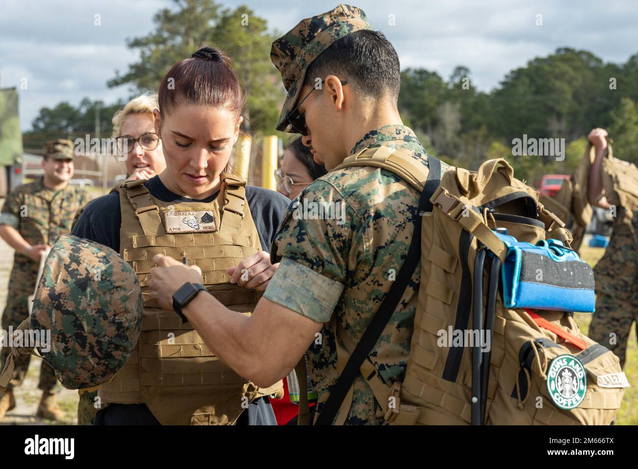 U.S. Marine Corps Sgt. Alex Gonzalez, a distribution management ...