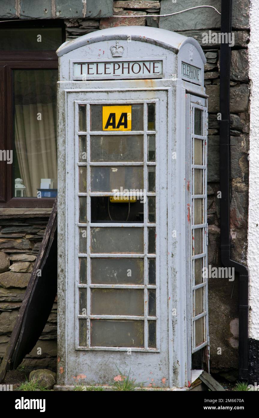 Cumbria telephone box phone hi-res stock photography and images - Alamy