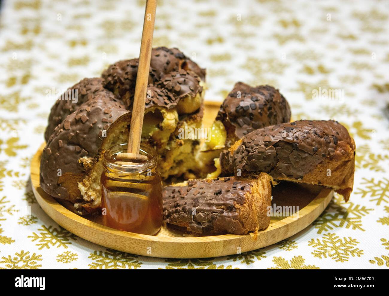 Easter orthodox sweet bread. Traditional Italian Christmas Cake Stock ...