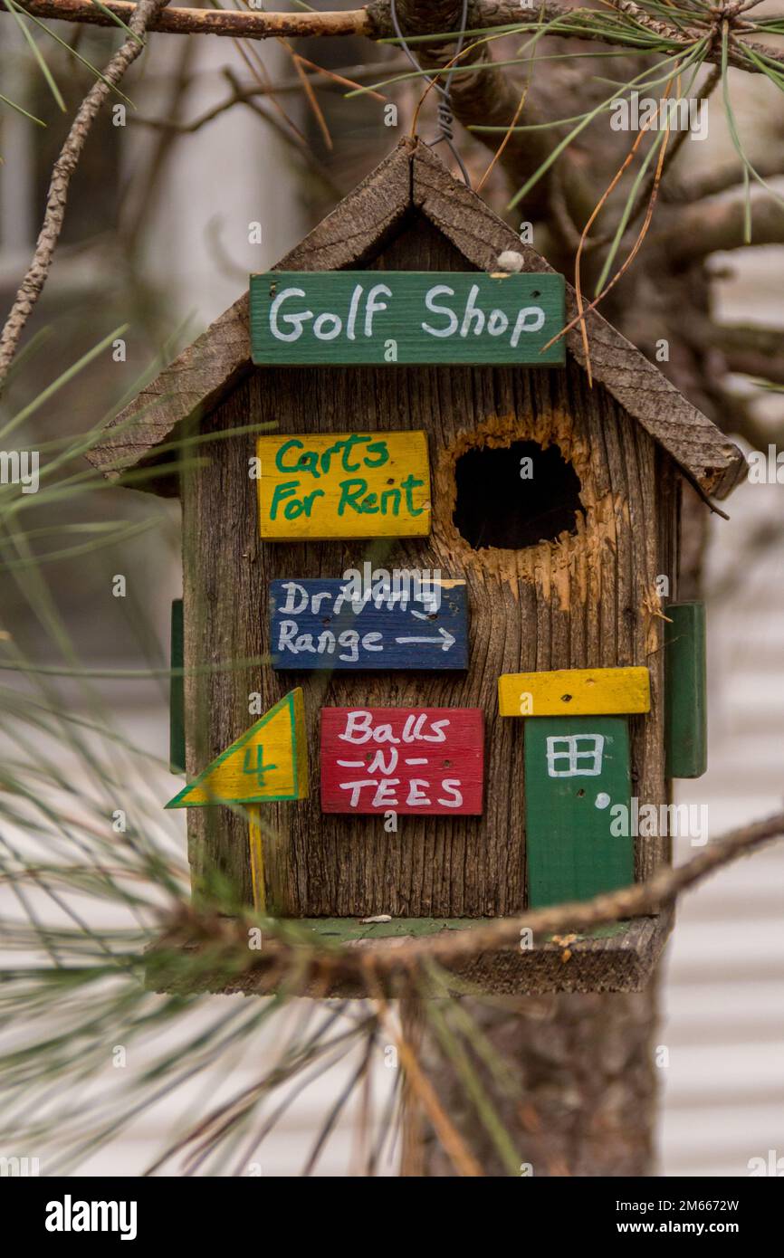 golf bird house Stock Photo - Alamy