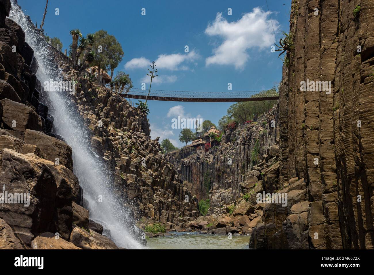 Basaltic prisms of Santa María Regla, basaltic columns in Hidalgo ...