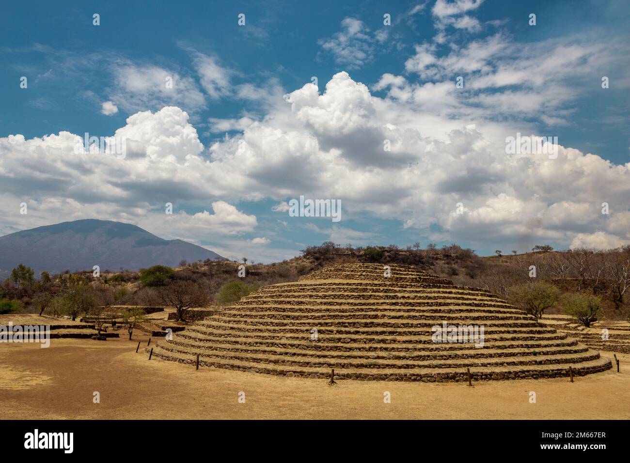 Guachimontones pyramids, archaeological site, Teuchitlan tradition on a ...
