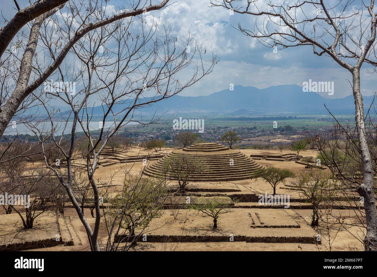 Guachimontones pyramids, archaeological site, Teuchitlan tradition on a ...