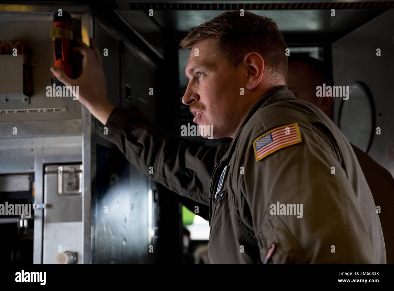 U.S. Air Force Staff Sgt. Ryan Hill, 6th Air Refueling Squadron KC-10 ...