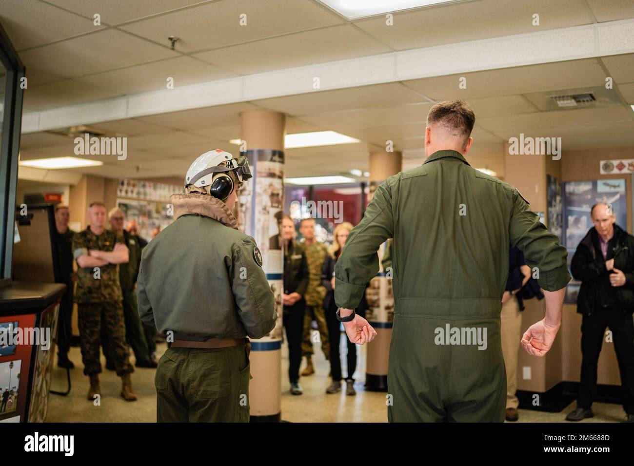 Distinguished visitors from the Office of the Secretary of Defense ...