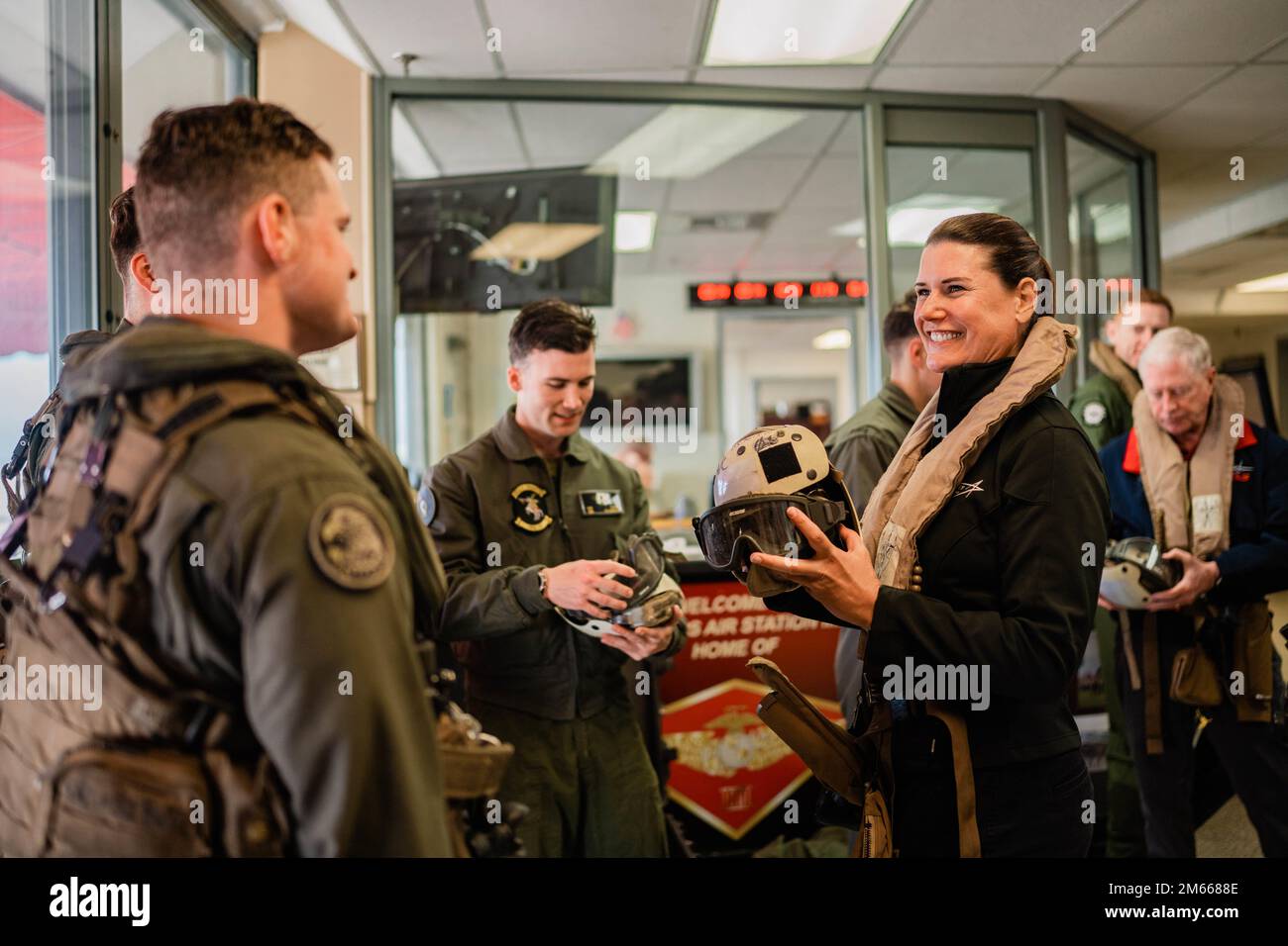 Distinguished visitors from the Office of the Secretary of Defense ...