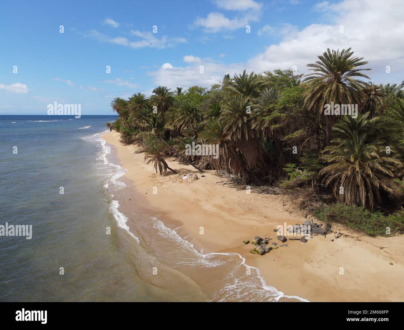 Aerial view of Pakala Beach near Waimea on Kauai Stock Photo - Alamy