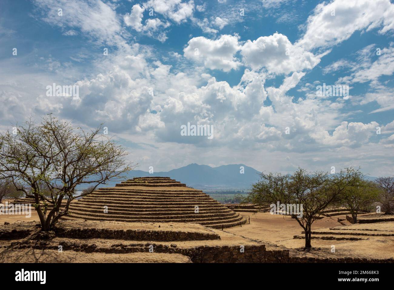 Guachimontones pyramids, archaeological site, Teuchitlan tradition on a ...