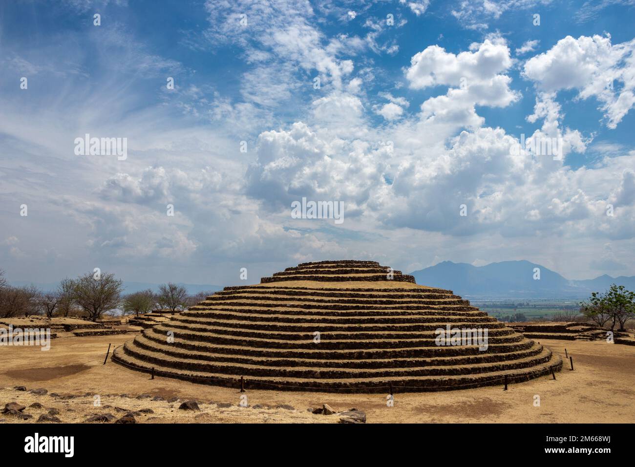 Guachimontones pyramids, archaeological site, Teuchitlan tradition on a ...