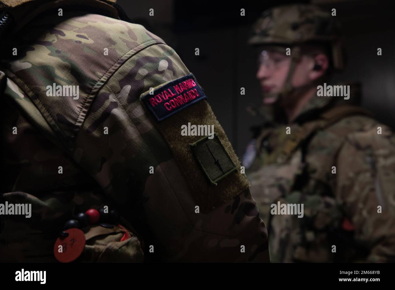 British Royal Marines with 42 Commando embark onto San Antonio-class ...