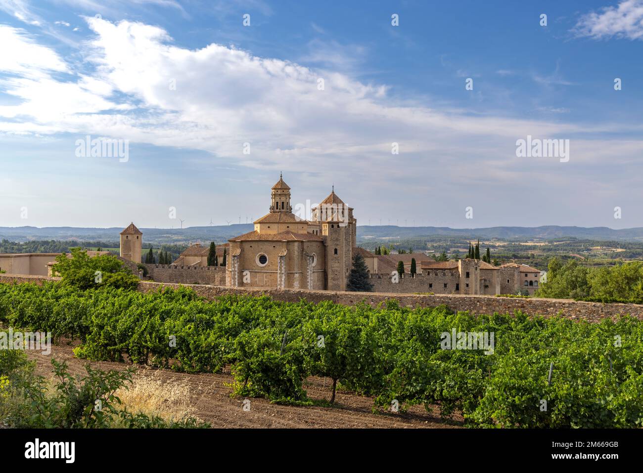 Royal Abbey of Santa Maria de Poblet, cistercian monastery, Catalonia ...