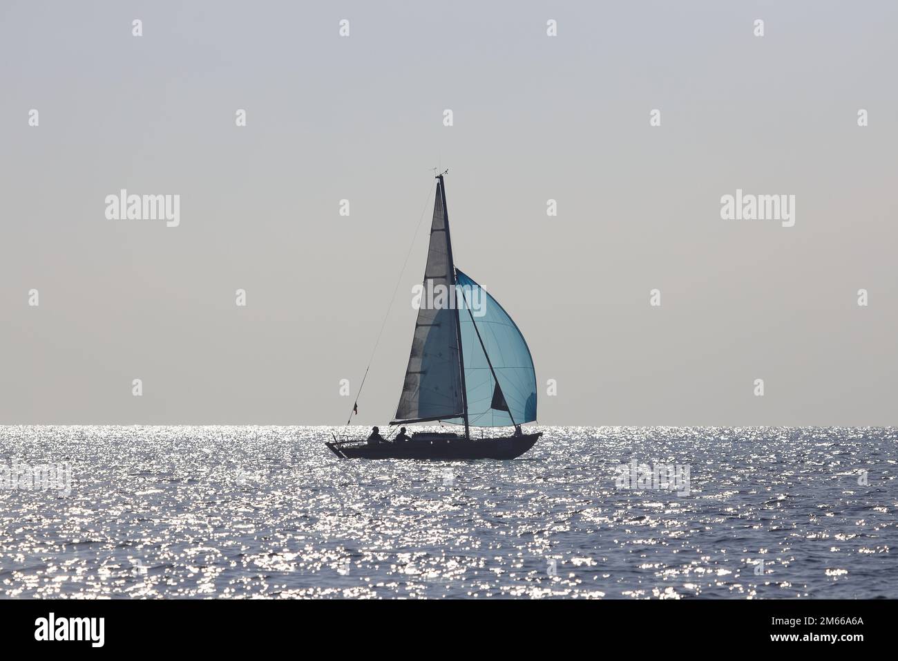 Bodrum,Turkey. 06 December 2022: Sailboats sail in windy weather in the ...