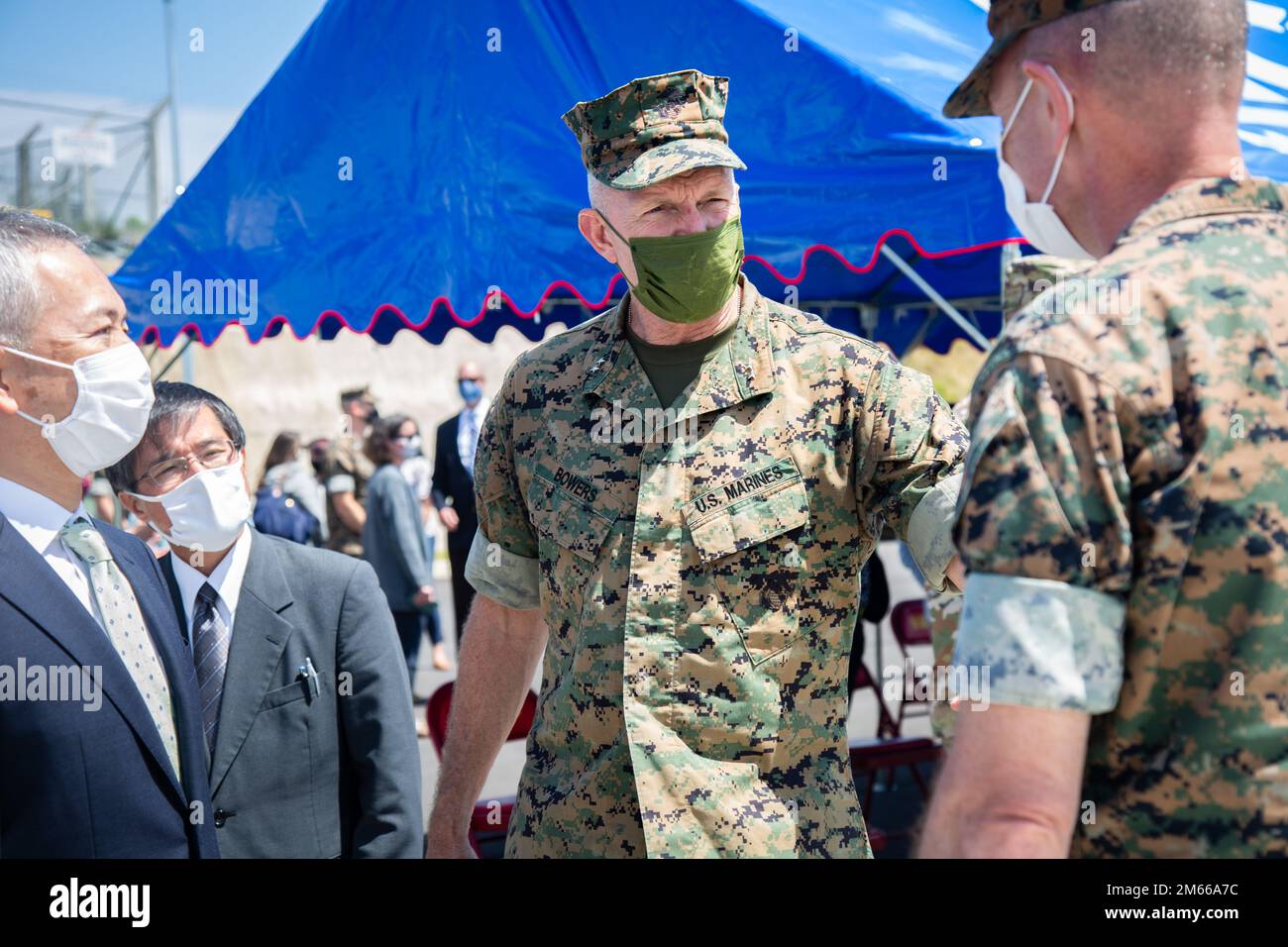 U.S. Marine Corps Maj. Gen. William J. Bowers, commanding general of ...