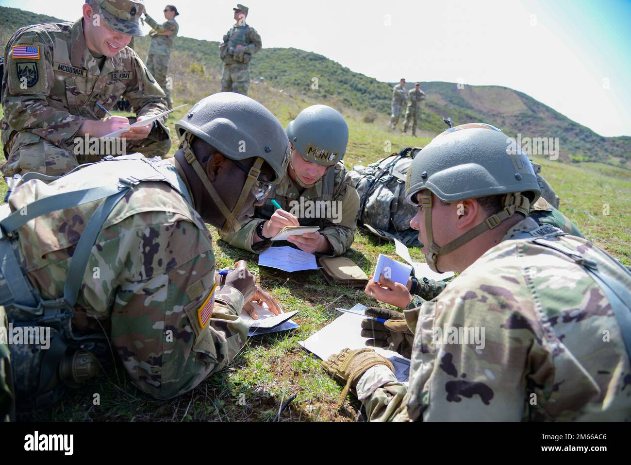 U.S. Army Officer Candidate School cadets with the New Jersey National ...