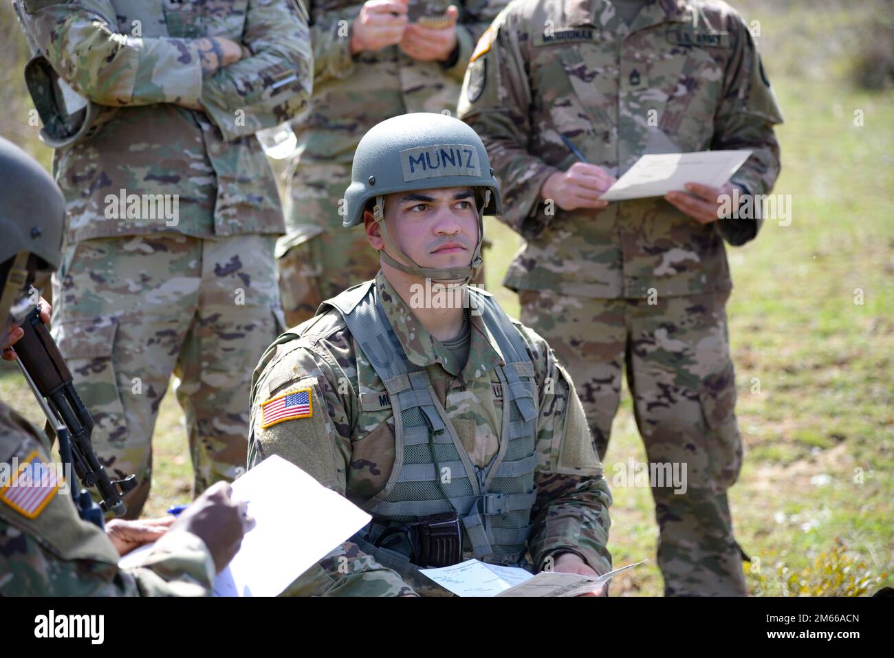 U.S. Army Officer Candidate School cadet Matt Muniz, with the New ...