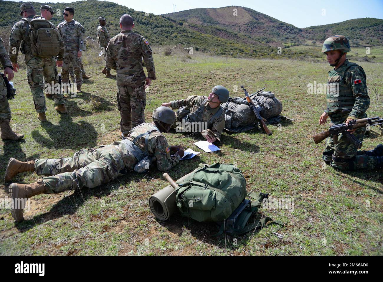 U.S. Army Officer Candidate School cadets with the New Jersey National ...