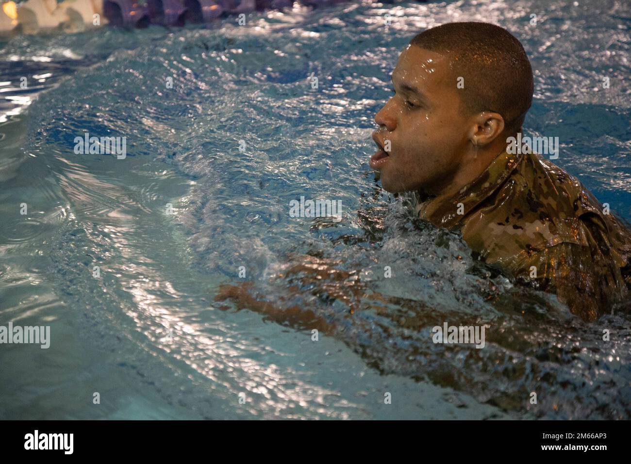 U.S. Army Spc. Arnaldo Santos, assigned to the New York National Guard ...