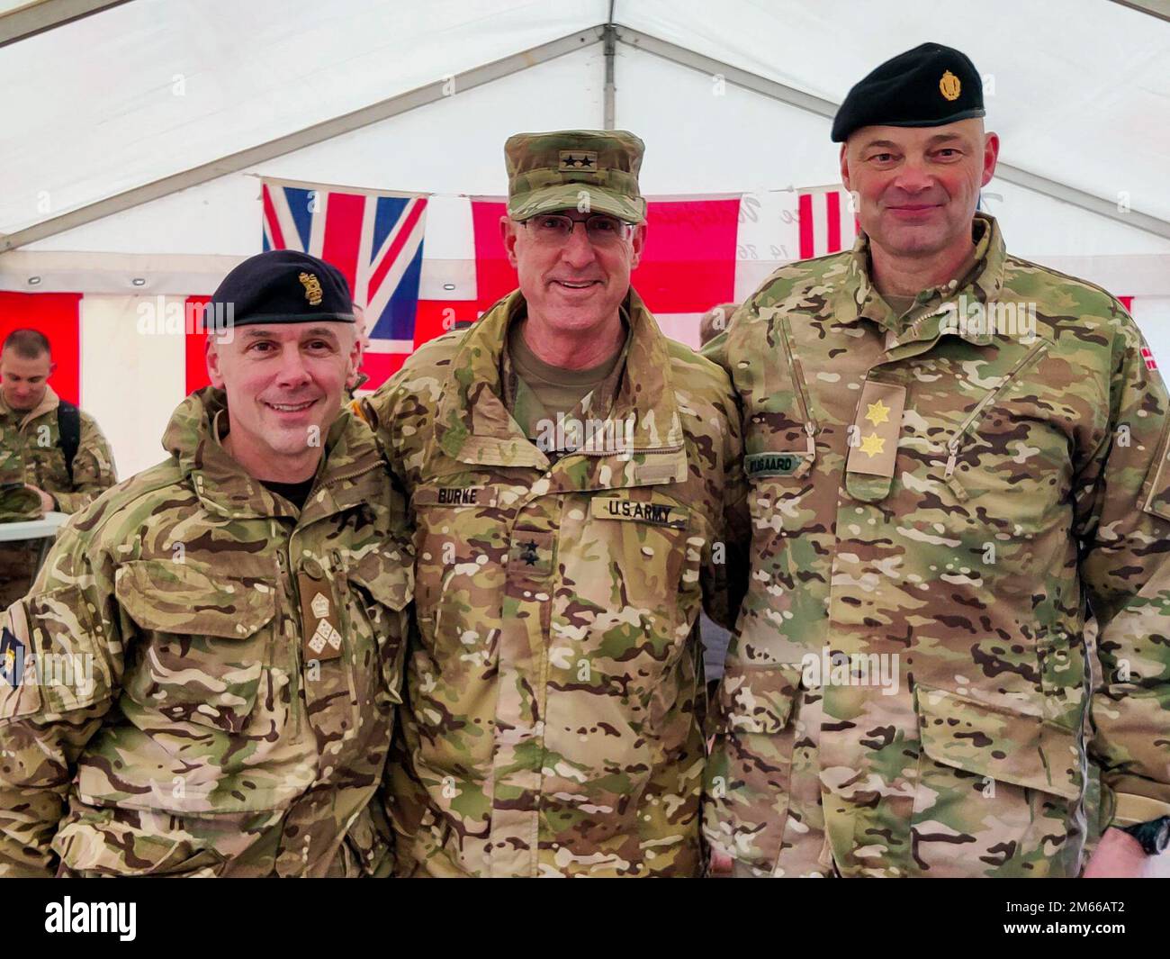 ESBJERG, DENMARK (April 6, 2022) From left to right, U.K. Brig. Gen ...