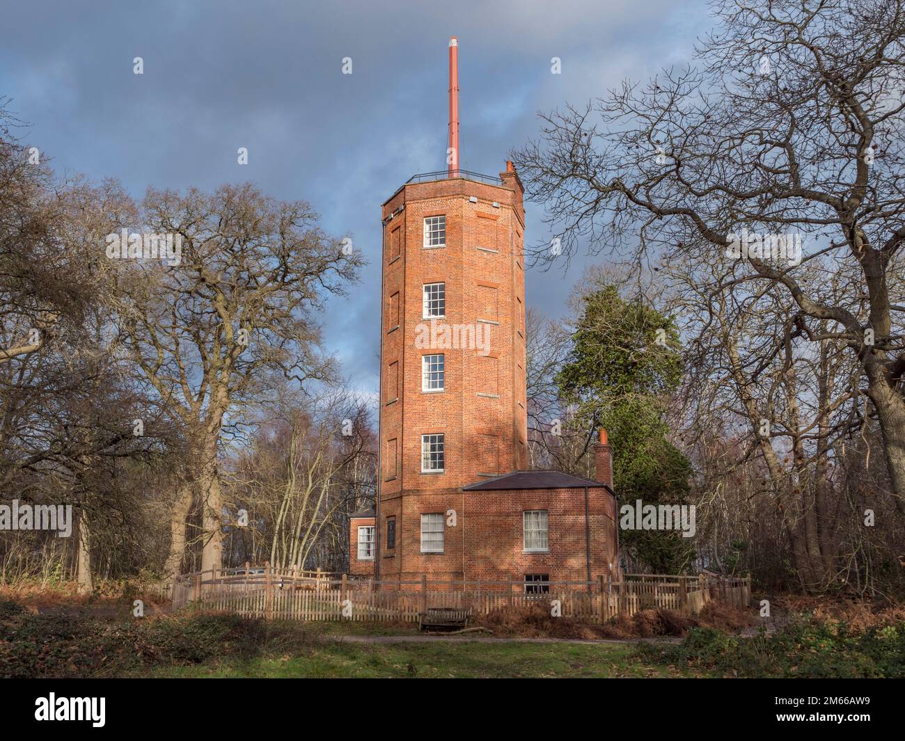 Chatley Heath Semaphore Tower, Ockham Common, Cobham, Surrey, UK Stock ...