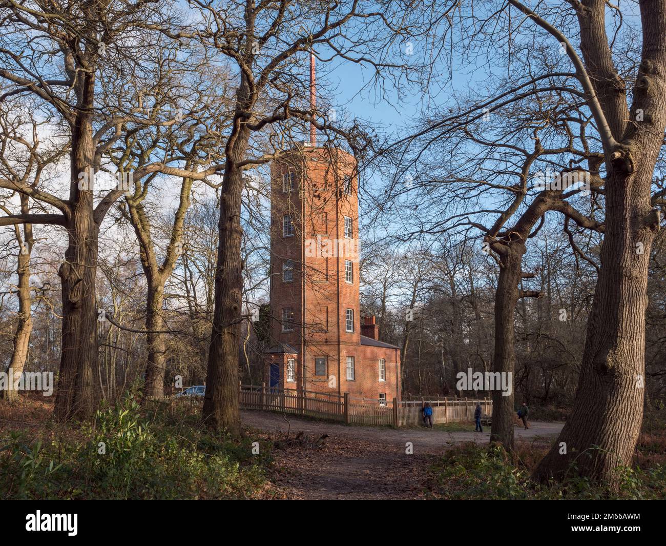 Chatley Heath Semaphore Tower, Ockham Common, Cobham, Surrey, UK Stock ...