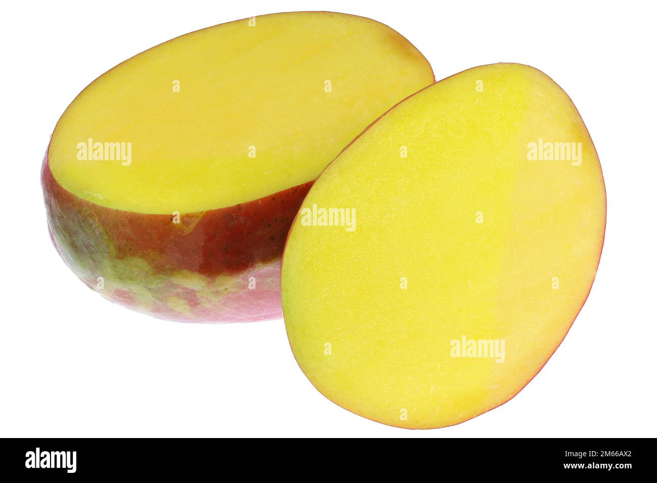 Tommy Atkins mango isolated on white background Stock Photo - Alamy