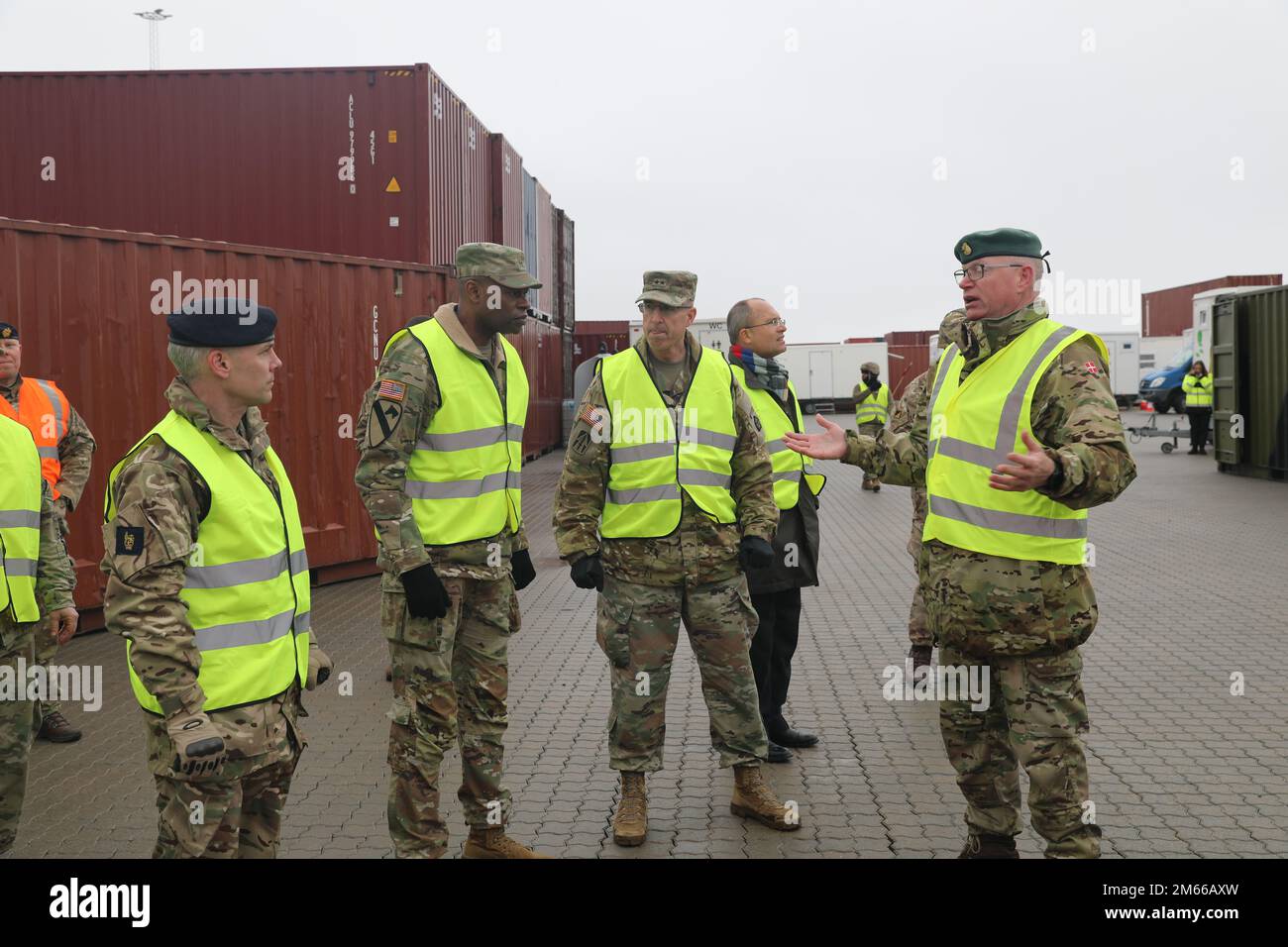 Danish Lt. Col. Claus Klaris, Danish officer in charge of port ...