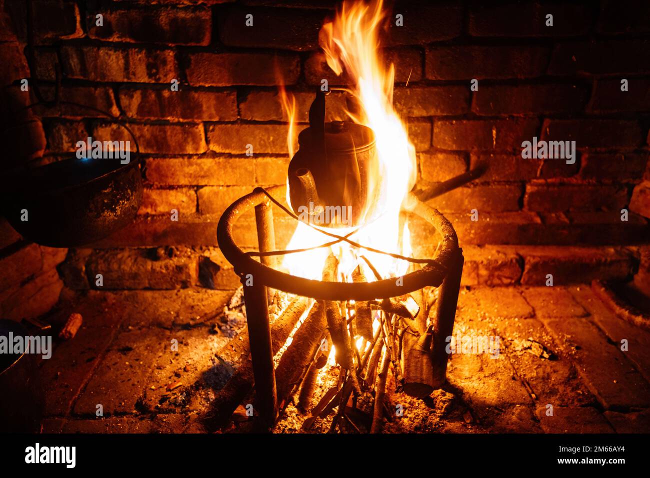 Heating water tea in nature hi-res stock photography and images - Alamy