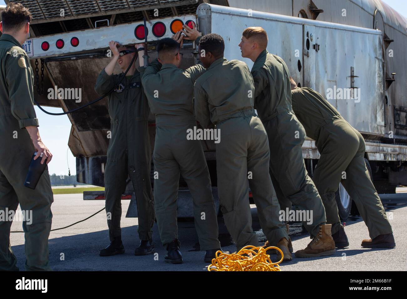 U.S. Marines with Aircraft Rescue Fire Fighting, Headquarters ...