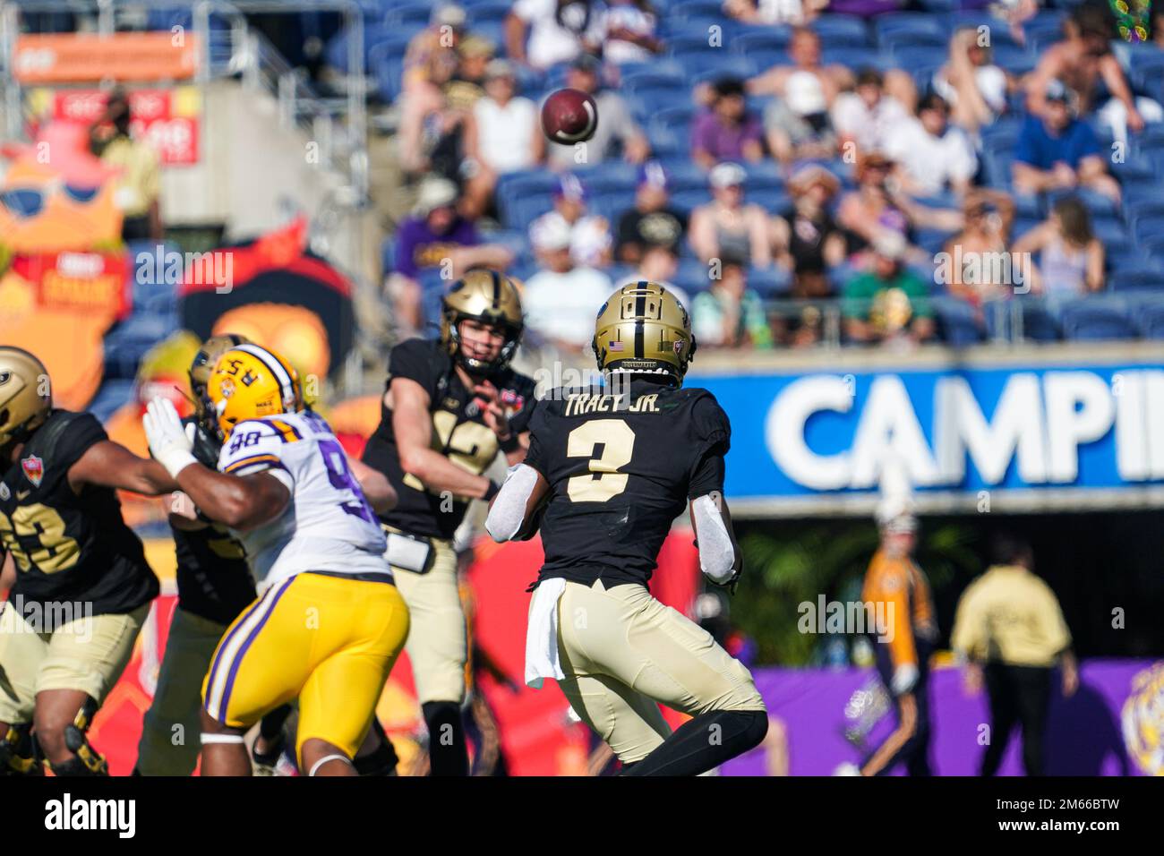 Orlando, Florida, USA, January 2, 2023, Purdue quarterback Austin ...