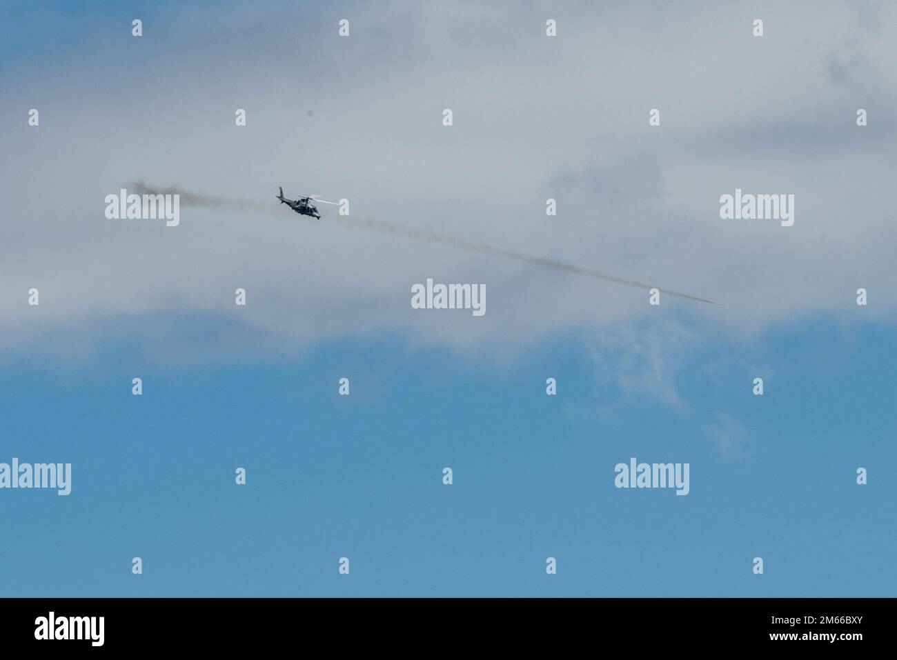 A Philippine Air Force AW-109 helicopter from the 15th Strike Wing ...