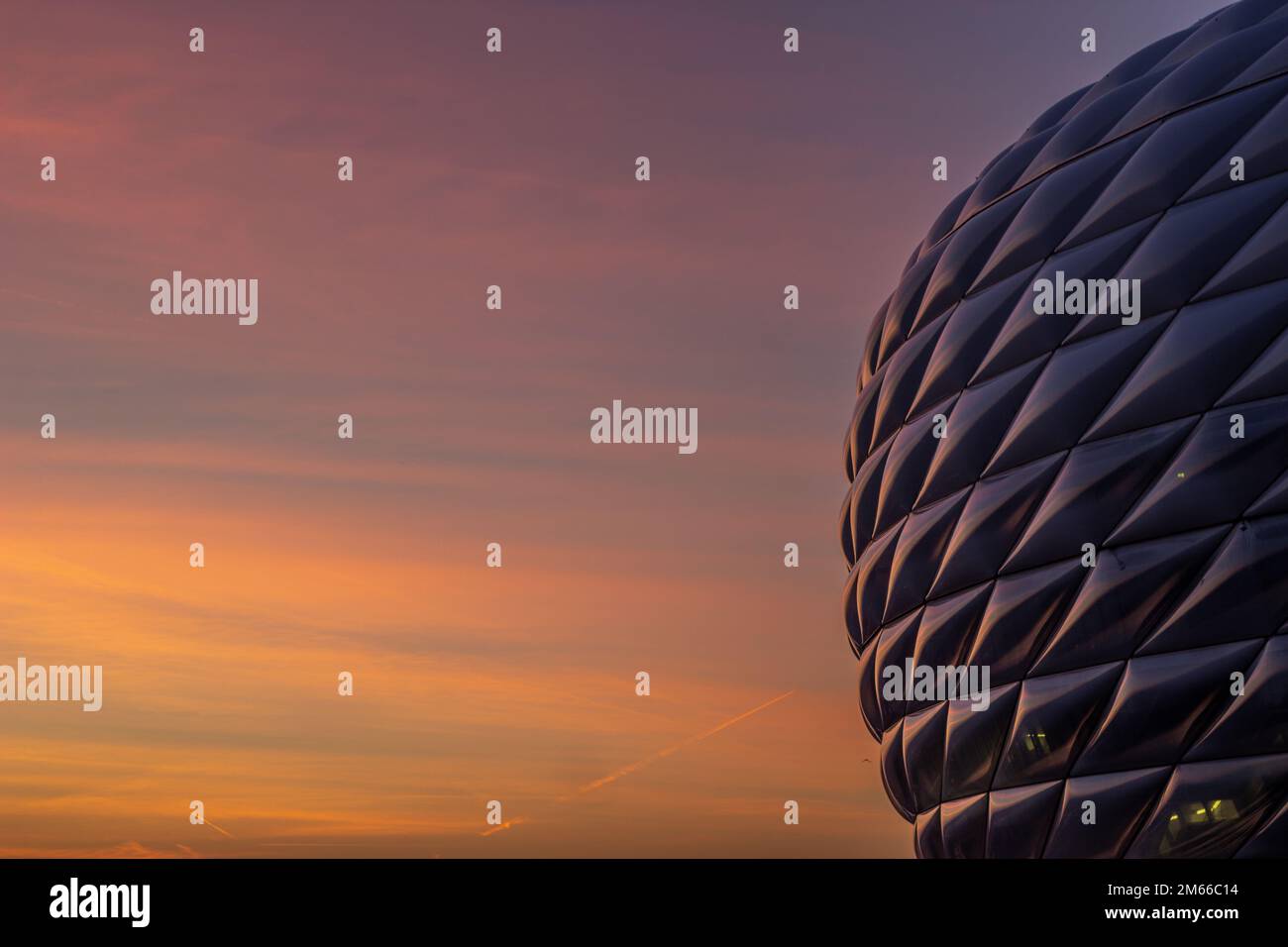 Sunset in soccer stadium hi-res stock photography and images - Alamy