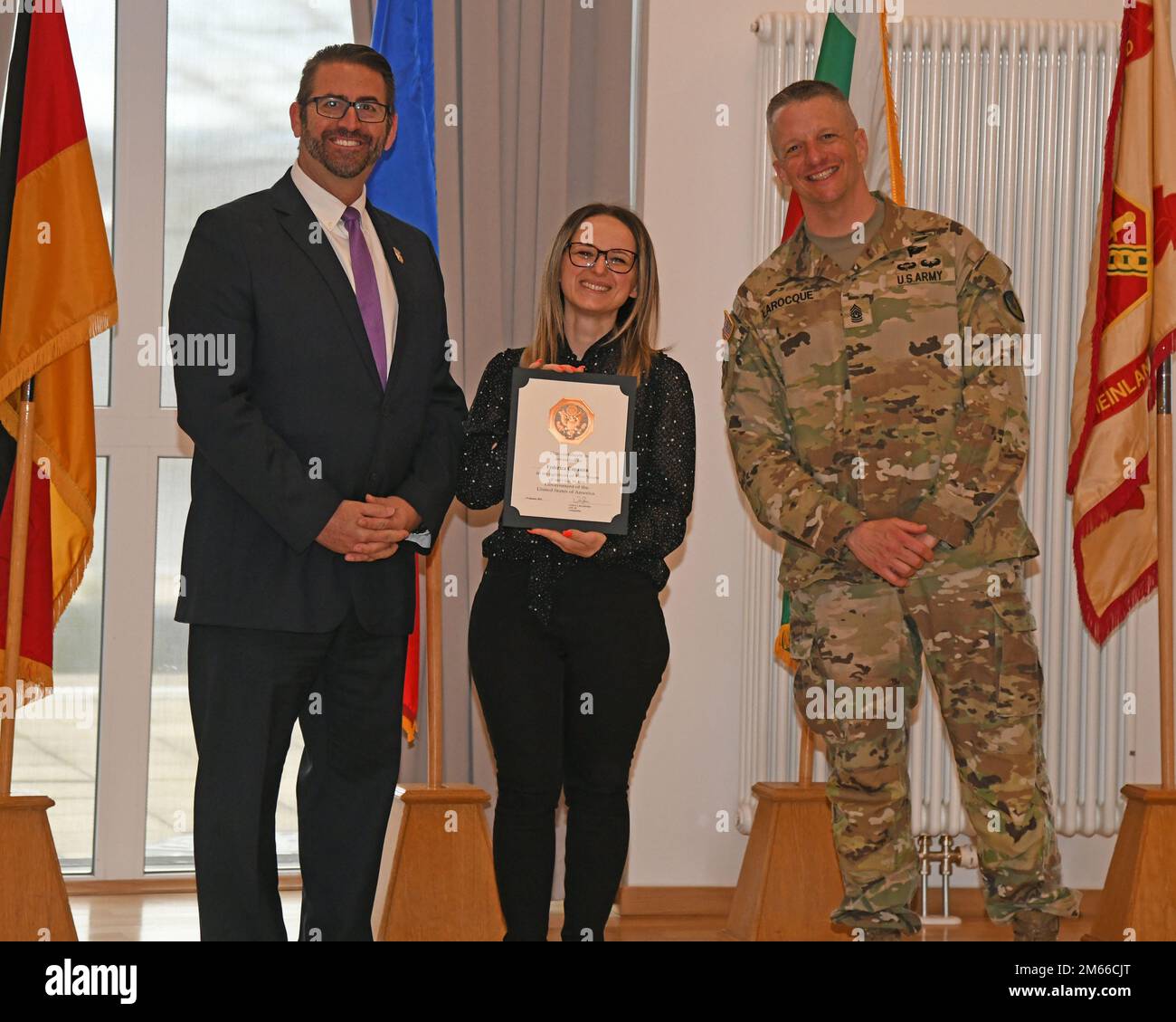 Michael S. Amarosa, USAG Rheinland Pfalz Deputy Garrison Commander, and ...