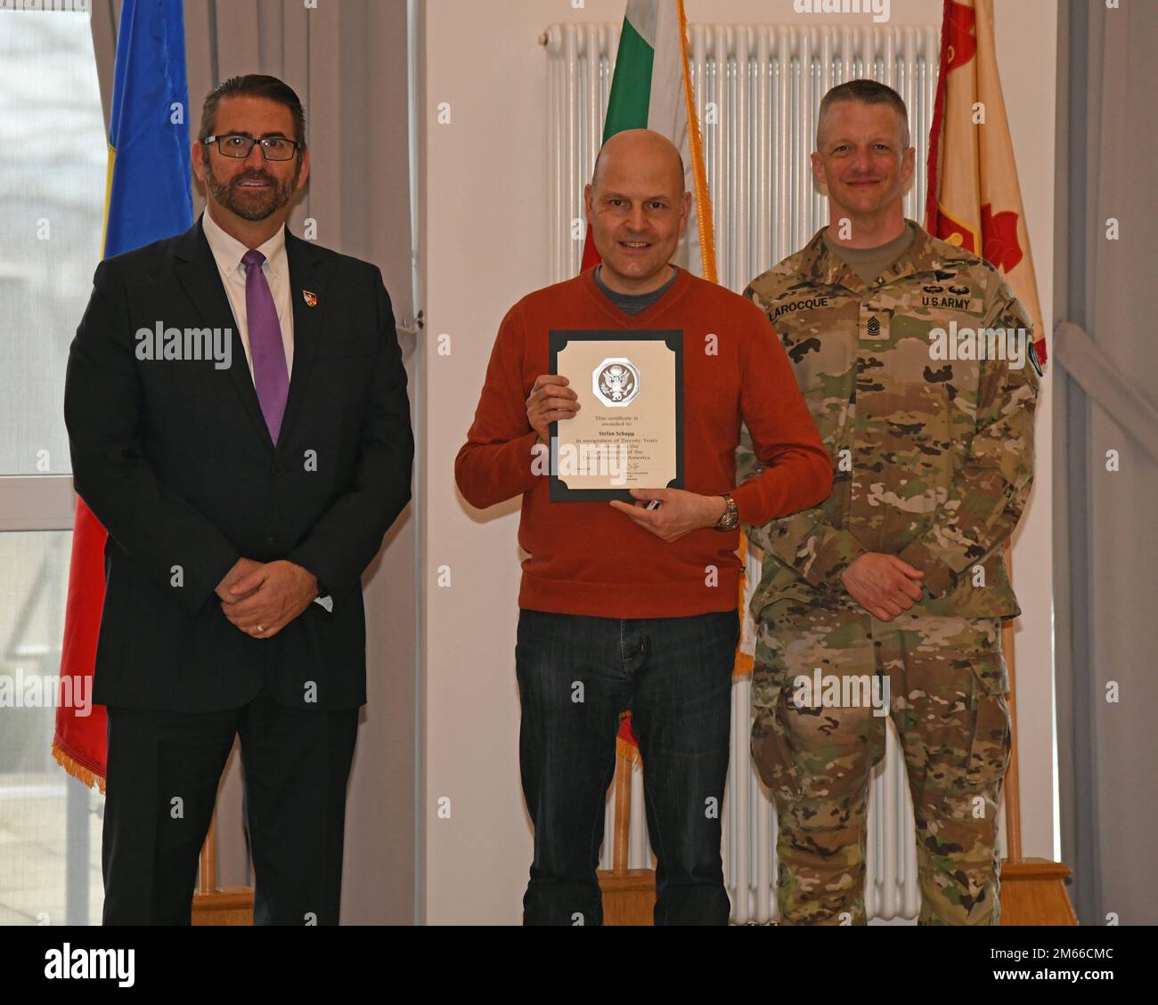 Michael S. Amarosa, USAG Rheinland Pfalz Deputy Garrison Commander, and ...