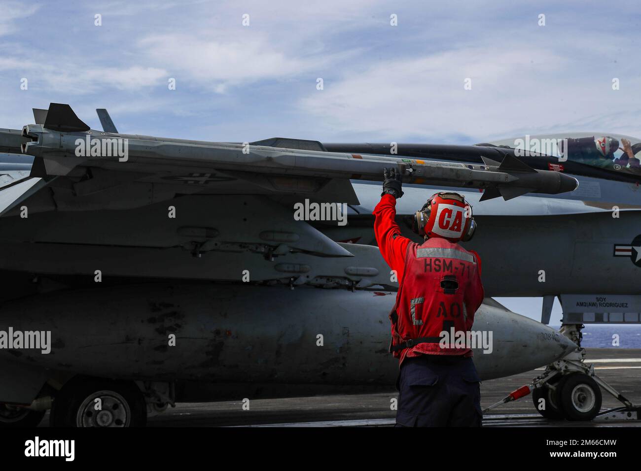 PHILIPPINE SEA (April 6, 2022) Aviation Ordnanceman 3rd Class Sean ...