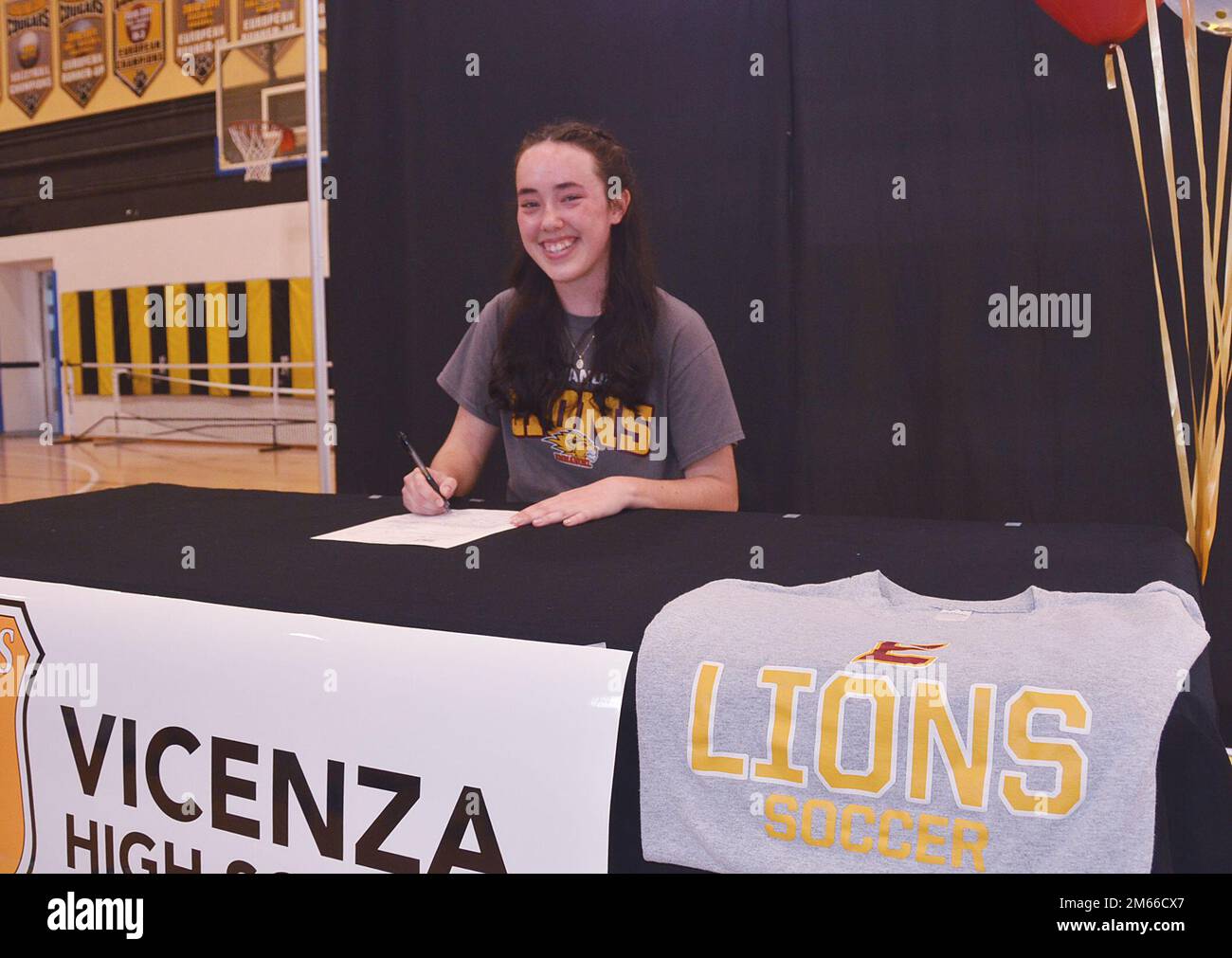 VICENZA, Italy - Vicenza High School Senior Riley West poses for a ...