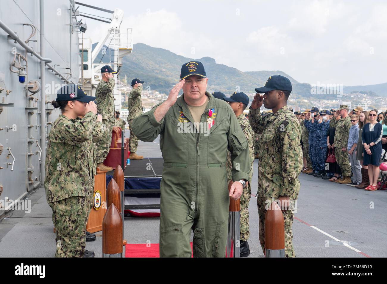 SASEBO, Japan (April 7, 2022) Capt. Ken Ward, sixth commanding officer ...