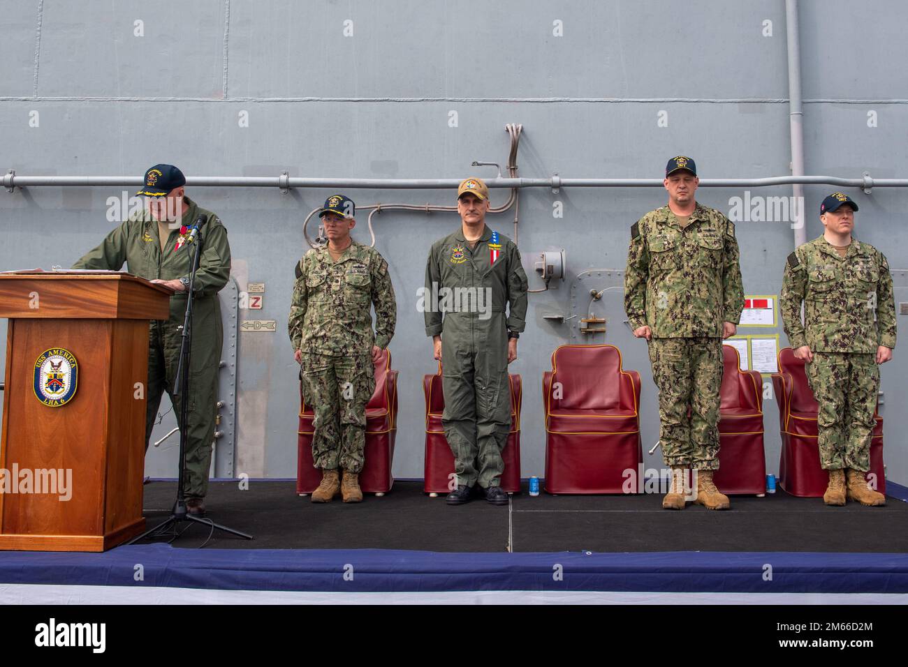 SASEBO, Japan (April 7, 2022) Capt. Ken Ward, sixth commanding officer ...
