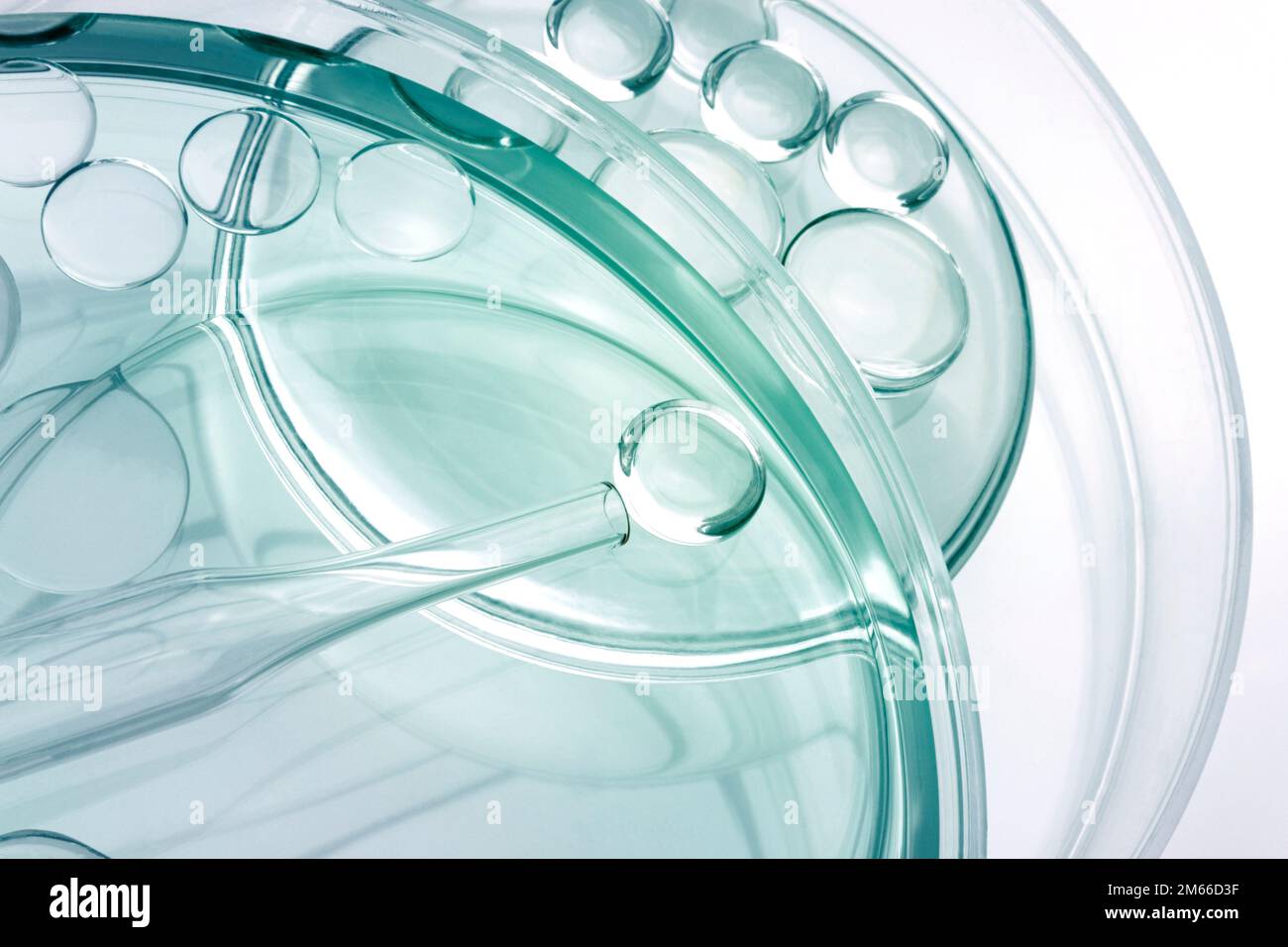 Chemical laboratory research. Abstract cosmetic laboratory. Glass model ...