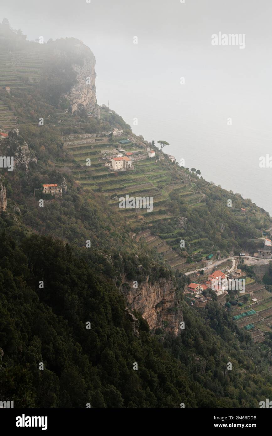 Sentiero degli Dei, Path of the Gods, Amalfi coast, Italy Stock Photo ...