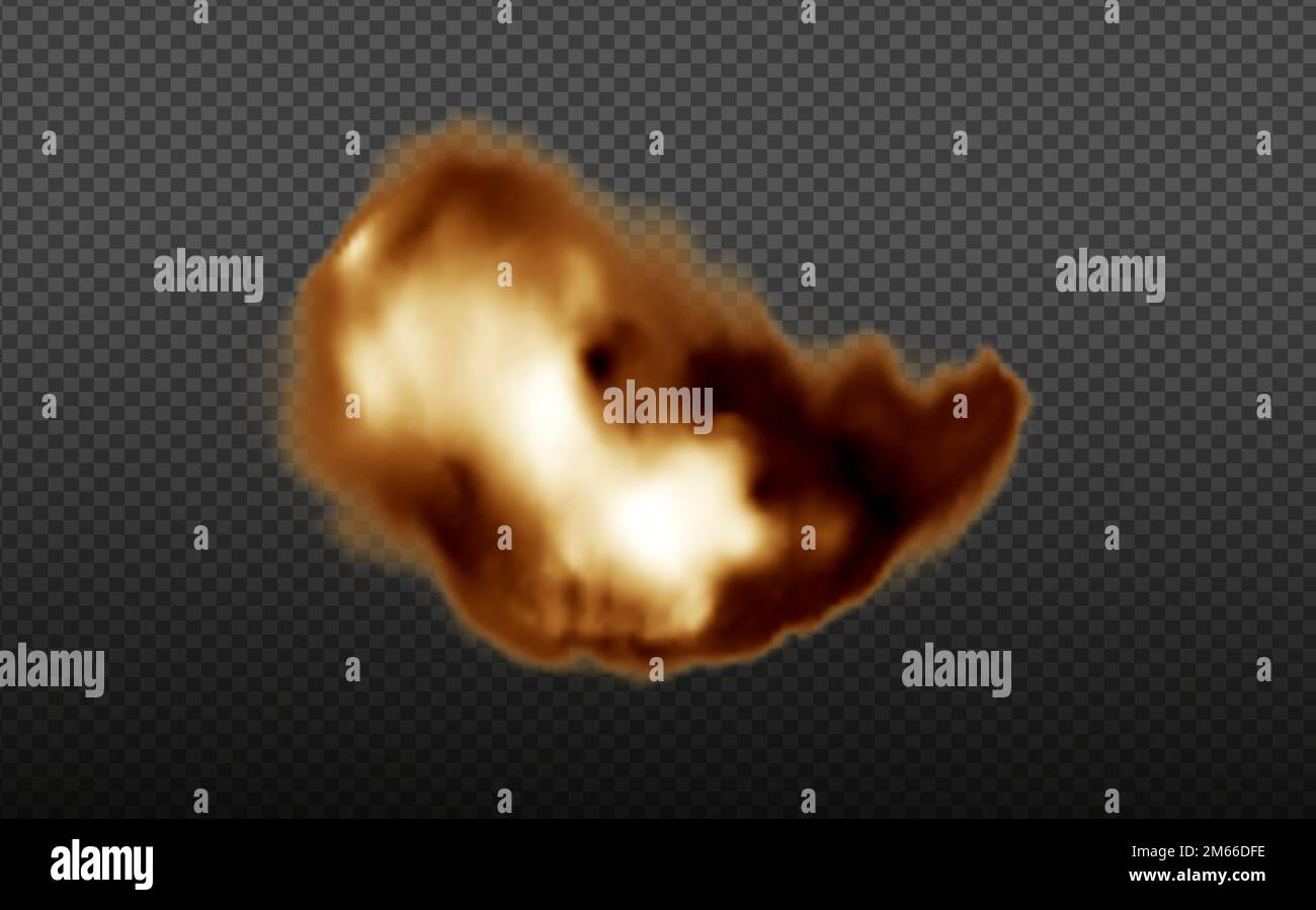Realistic vector isolated on transparent background. Dust cloud with ...