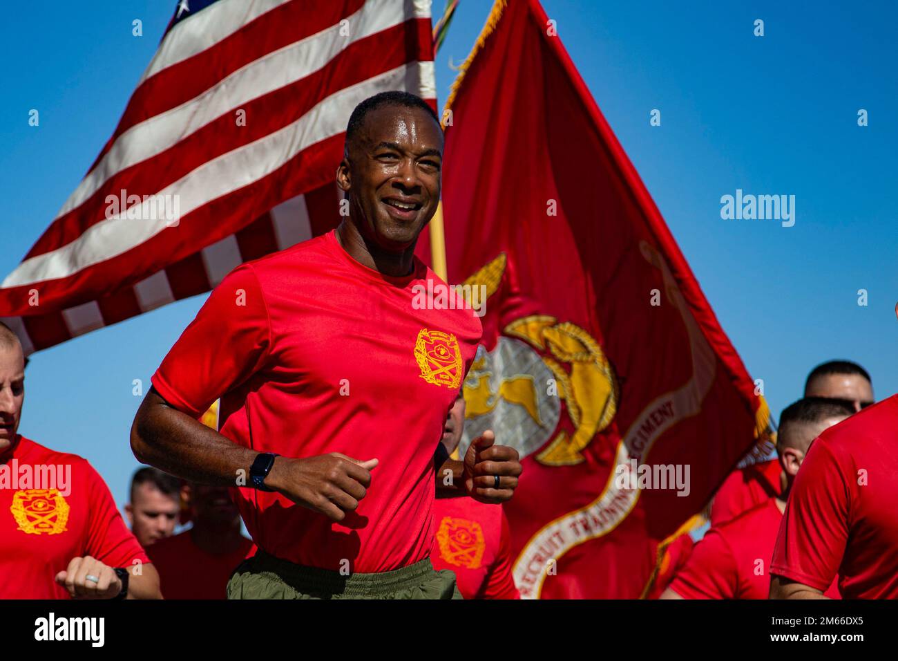U.S. Marine Corps Col. Joseph J. Jones, Commanding officer of Recruit ...