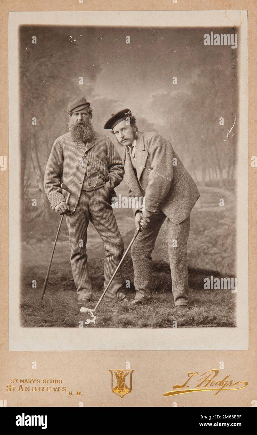 Scottish golf players - Circa 1875 Old Tom & Young Tom Morris, St Marys ...