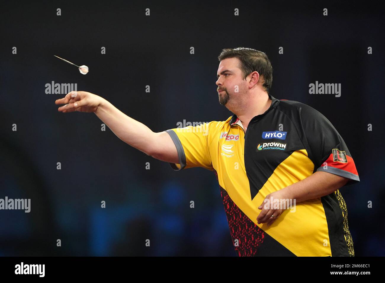 Gabriel Clemens in action against Michael Smith during day fifteen of ...