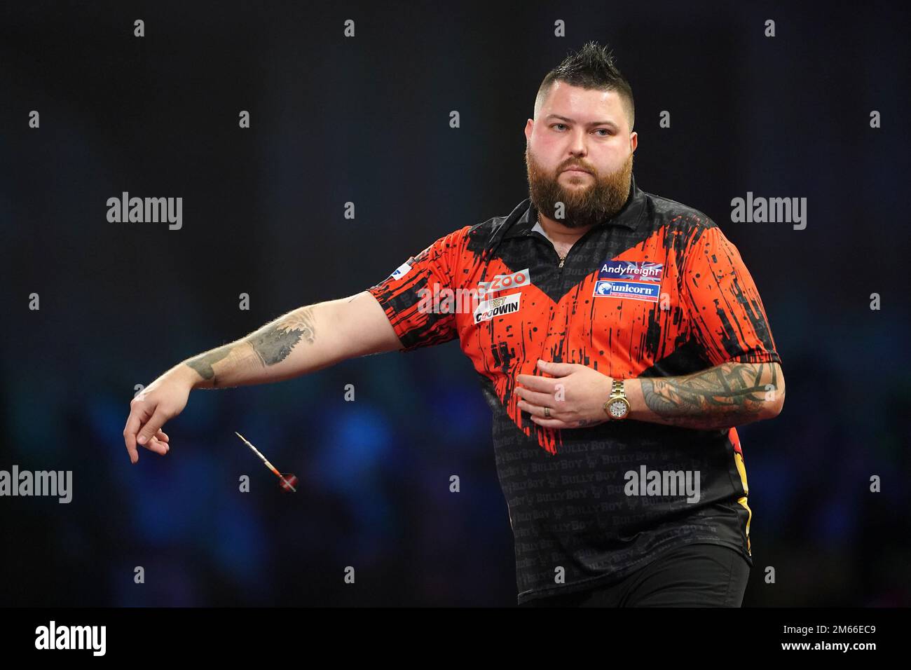 Michael Smith celebrates victory over Gabriel Clemens during day ...