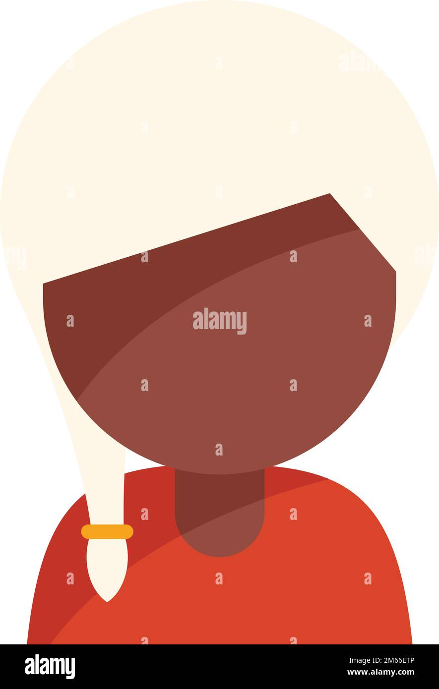 African person icon flat vector. Work happy. Africa adult isolated ...