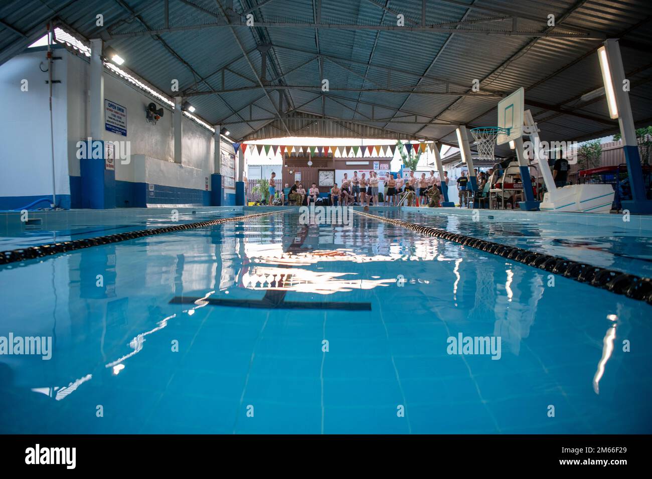 Members of the Combined Joint Force – Horn of Africa perform swimming ...